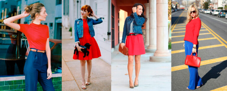 ¿Qué colores combinan con el rojo para tu look? Aconséjate por expertas estilistas | Blog Druni