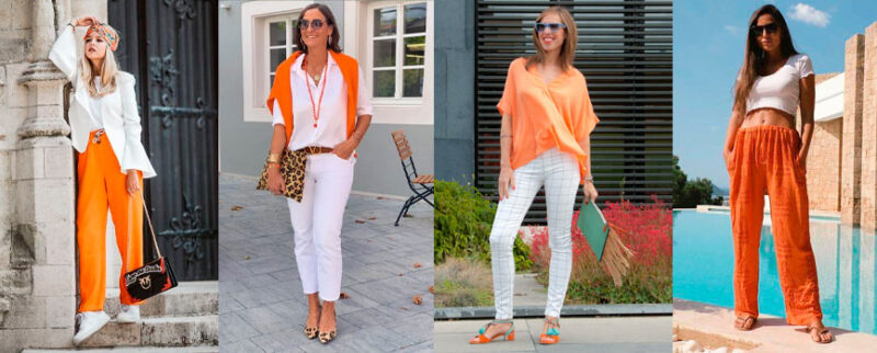 ¿Con qué color combina mejor el naranja para tus looks? Mira estos ...