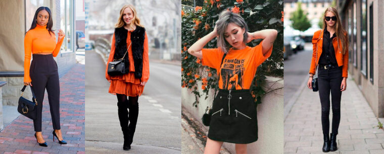 ¿Con qué color combina mejor el naranja para tus looks? Mira estos ...