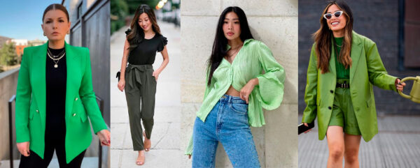 ¿Cómo combinar los colores verdes en tu look? Consejos de estilistas ...