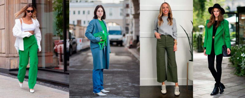 ¿Cómo combinar los colores verdes en tu look? Consejos de estilistas ...