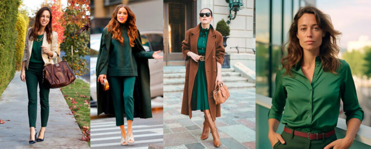 ¿Cómo combinar los colores verdes en tu look? Consejos de estilistas ...