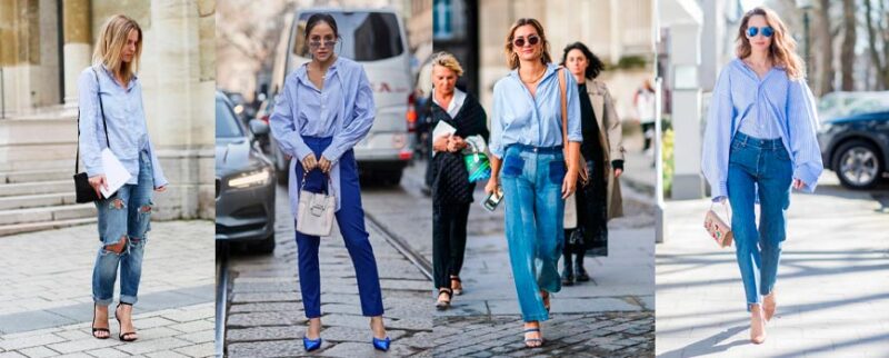 Propuesta de looks para combinar camisas azules para mujer | Blog Druni