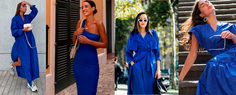 Combina con complementos tu vestido azul eléctrico | Blog Druni