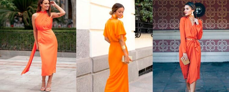 ¿Cómo combinar un vestido de color naranja? | Blog Druni