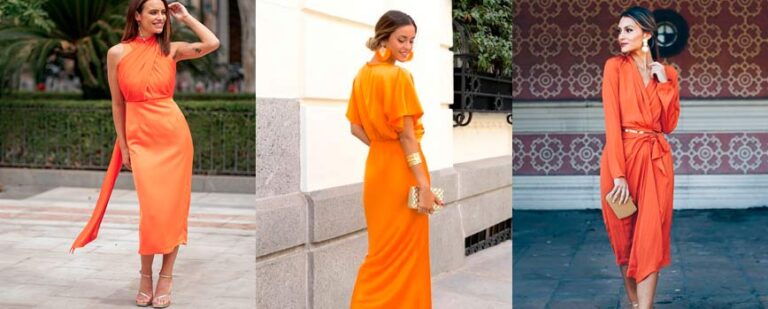 ¿Cómo combinar un vestido de color naranja? | Blog Druni