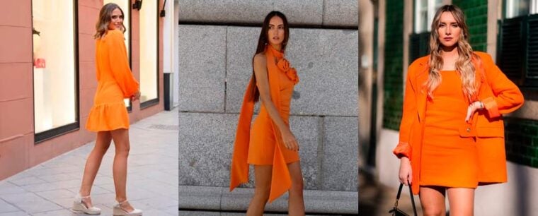 ¿Cómo combinar un vestido de color naranja? | Blog Druni