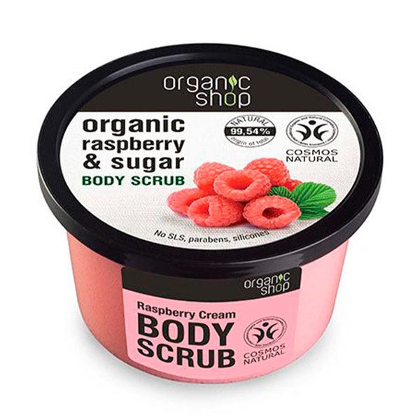 Foamy Body Scrub Raspberry Cream ORGANIC SHOP Exfoliante natural para ...