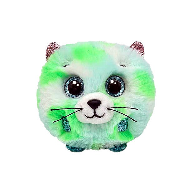 Puffie Evie Grean Cat TY Peluche tamaño pequeño precio | DRUNI.es