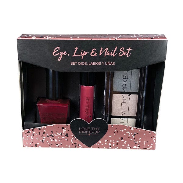 Eye Lip And Nail Set Love Thy Make Up Set Ojos Labios Uñas Precio Druni Es