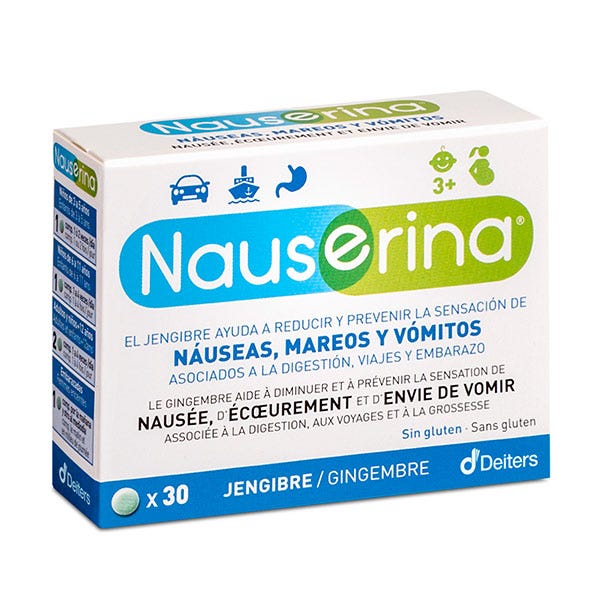Comprimidos NAUSERINA Náuseas, mareos, vómitos precio | DRUNI.es