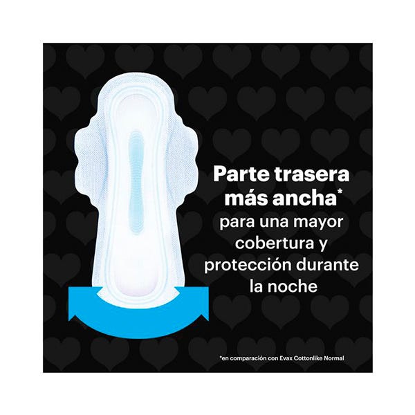 Cottonlike Noche con Alas EVAX Compresas de noche con alas precio ...