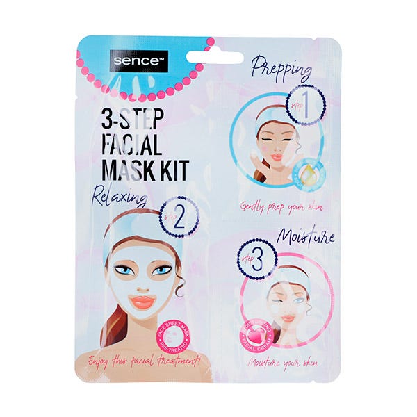 3 Step Facial Mask Kit SENCE BEAUTY Tratamiento facial hidratante ...
